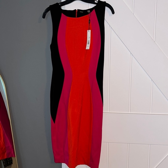 Tahari | Dresses | Nwt Tahari Color Block Dress Pics Dont Do It Justice ...